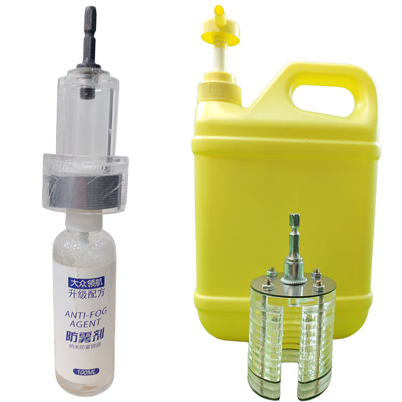 휴대용 플러그인 캡 스크류 기계 노즐 백 충전 잠금 캐퍼 공압 캡핑 기계 병 뚜껑 자동 밀봉