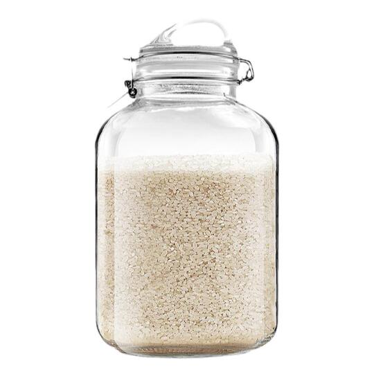 Quark Glass Rice Storage Container - Insect & Moisture Proof - 2L/3L