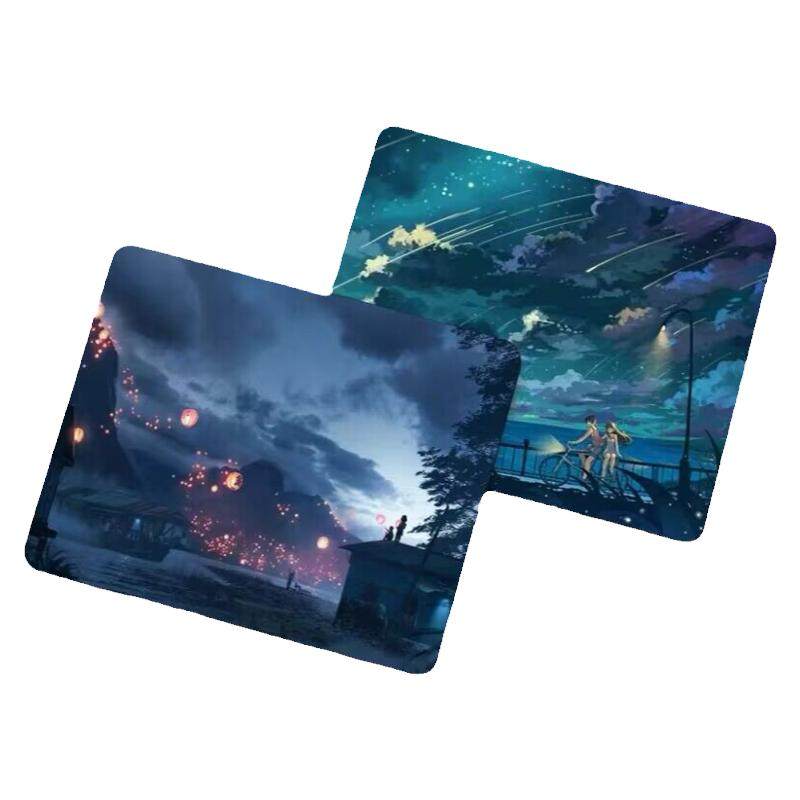 Simple Cute Cartoon Animation Landscape Computer Mouse Pad - Small Desk ...