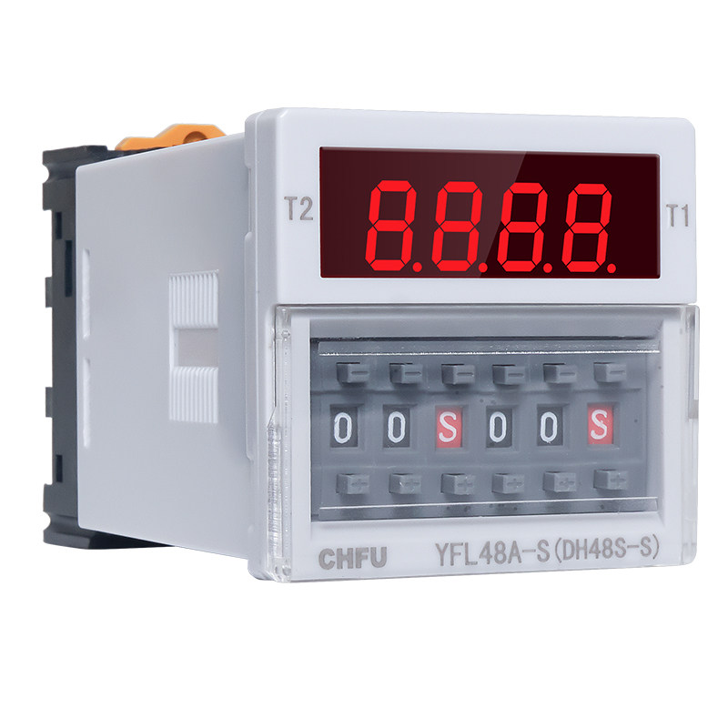 Digital Display Time Relay DH48 Cycle Time Control Delay Relay AC/DC24V ...