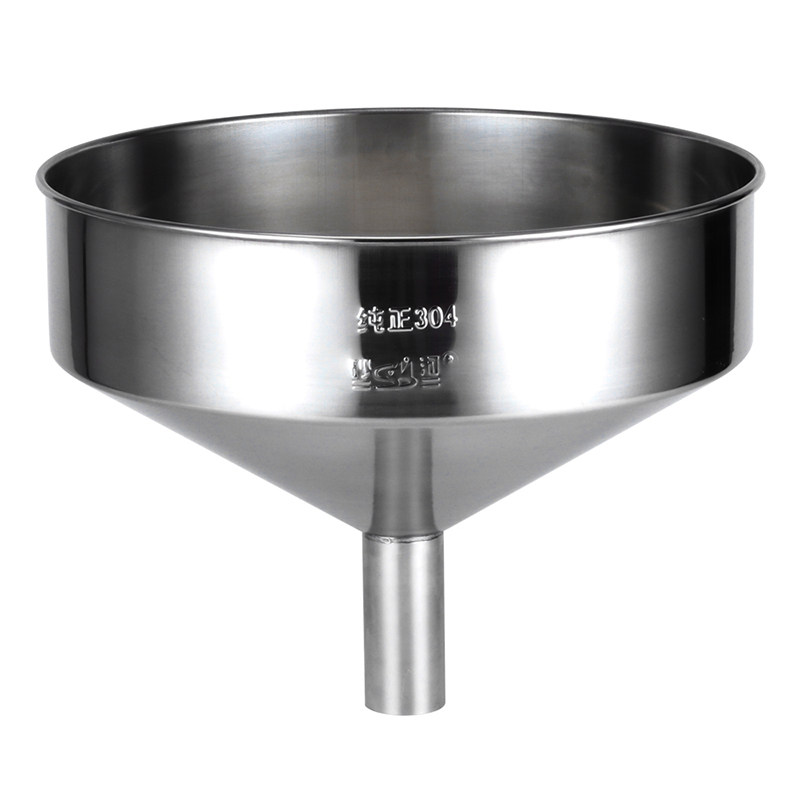 Embudo de Acero Inoxidable - Diámetro Grande, 10cm+, Filtro de Metal