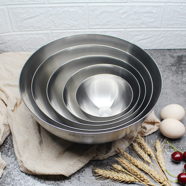 Salad basin stainless steel 304 food grade salad bowl Nordic vegetable ...