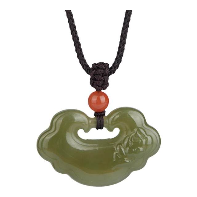 Hotan Jade Safe Lock Pendant Baby Girl Longevity Lock Ruyi Lock ...