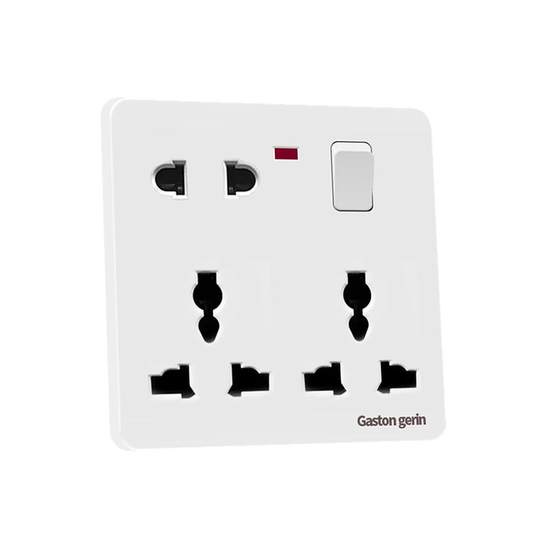 Multi-Functional Wall Power Supply Panel with Switch - Universal Socket
