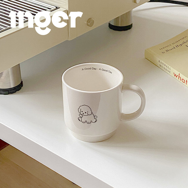 Inger original sigh puppy coffee cup gift ceramic mug cup water cup ...