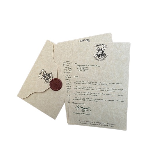 Carta Oficial De Harry Potter A Hogwarts
