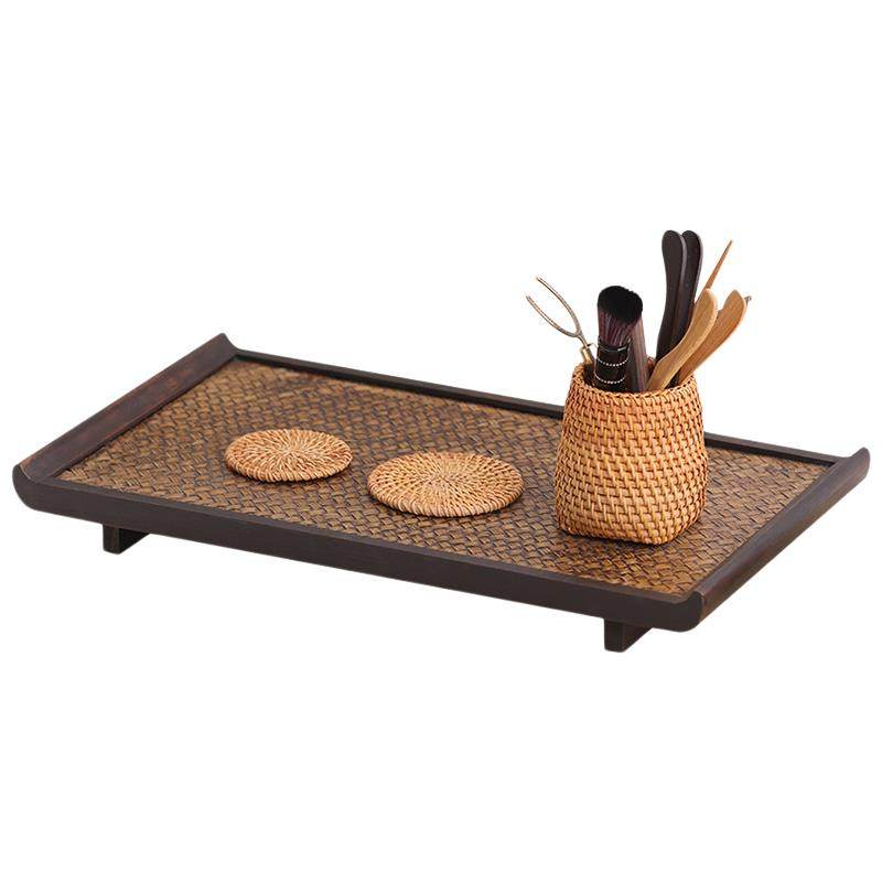Thai Retro Rectangular Tea Set Tray Chinese Style Dry Tea Tray ...
