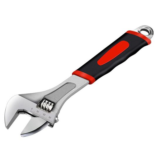 Jumansi 10/12 Inch Adjustable Wrench - Chrome Vanadium Alloy Steel