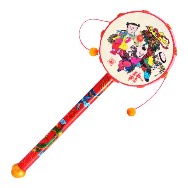 Rattle Drum Baby Toy | Old-Fashioned Bulang Drum | Wave Shaking Drum ...