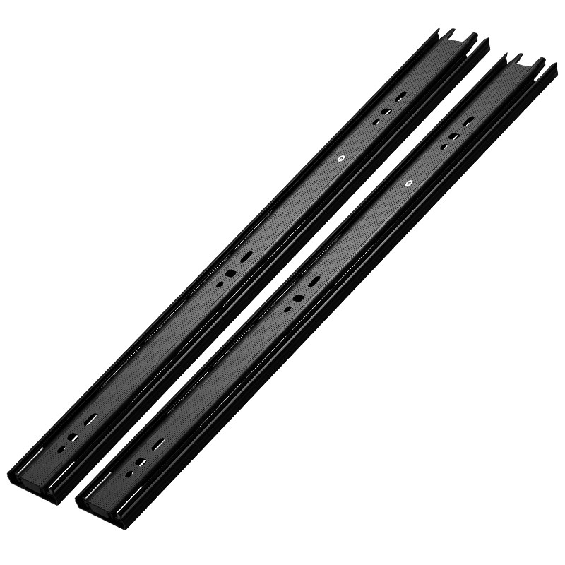 Three-section ultra-short track silent 6-inch drawer slide track ball ...