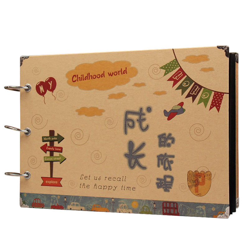 10-inch Growth Memorial Photo Album - DIY Handmade Scrapbook