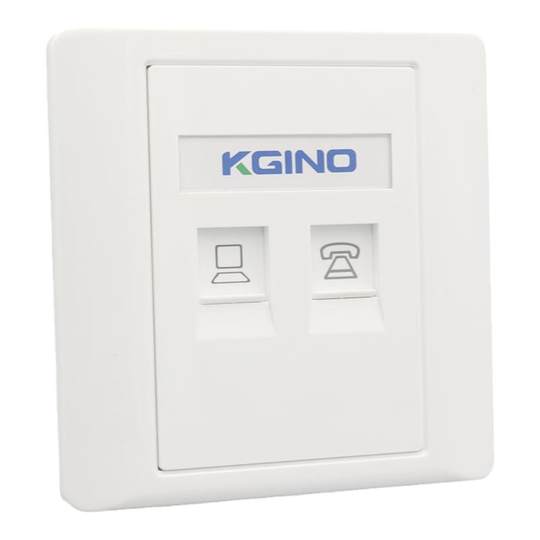 Model 86 Double-Port Internet Phone Pass-Through Panel Concealed RJ45 ...