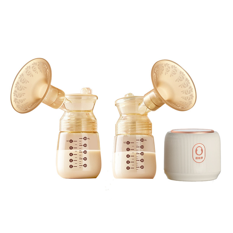 Bebeshu Breast Pump Electric Integrated Painless Hand-Held Milking Device Manual Breast Milk ...