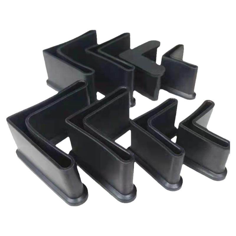 Rubber Angle Iron Set - Triangular, L-Shaped Table Foot Stool Non-Slip ...
