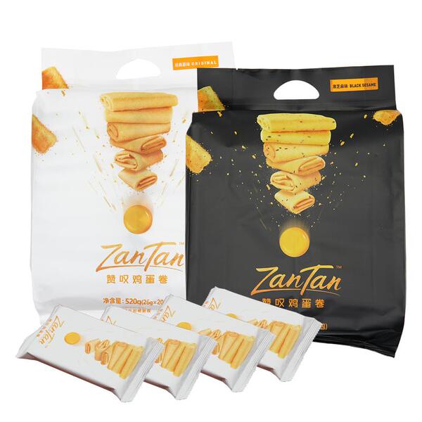 Praise Egg Roll Black Sesame Flavor - Handmade Phoenix Egg Crispy Snack ...