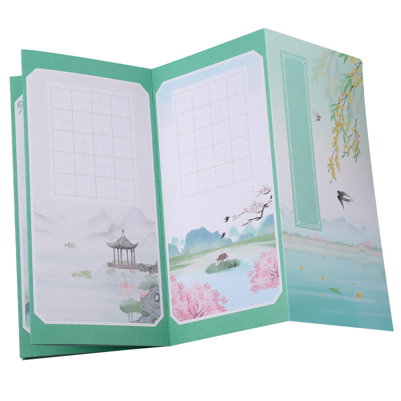 Yicai Faltbares Kalligraphiepapier - Chinesische Landschaftsgitter ...