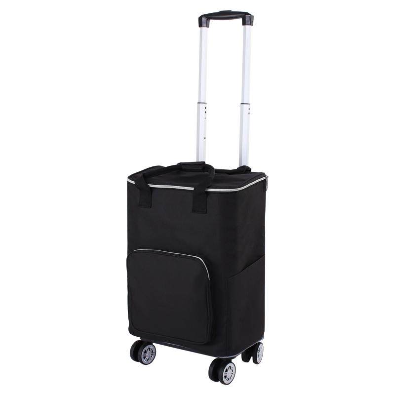 Folding and Portable Grocery Shopping Trolley Fully Universal Wheel ...