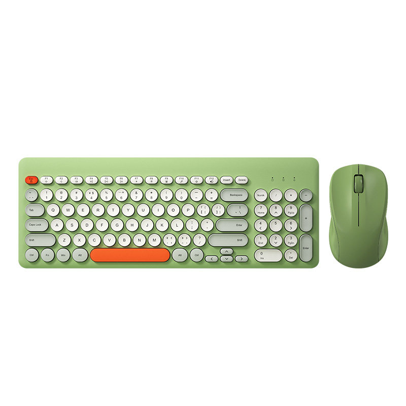 ชุดคีย์บอร์ดและเมาส์ไร้สาย bow hangshi - การออกแบบปิดเสียงเงียบ