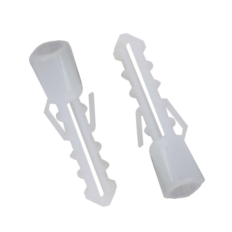 Creaby Plastic Expansion Anchors - M6/M8 White Nylon Screw & Rubber Plug