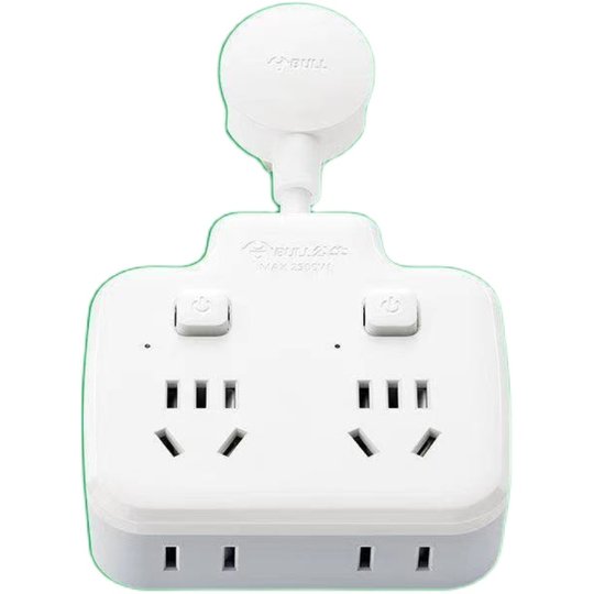 Bull Three-Plug to Two-Plug Converter Socket One-to-One Plug National ...
