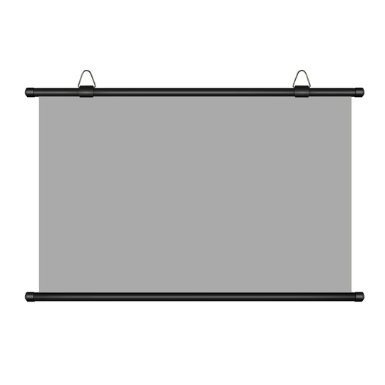 Skrin Projektor Dinding Gunung 100-inci Anti-Silau - Tarik Manual