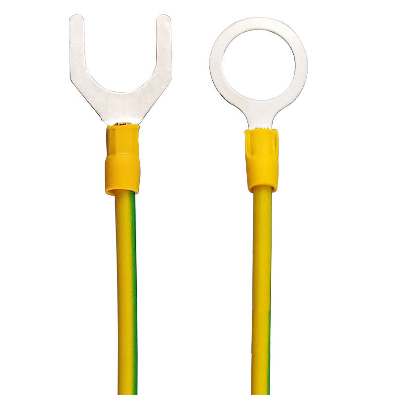 Cable puente estático con brida bvr amarillo-verde | cable de conexión ...