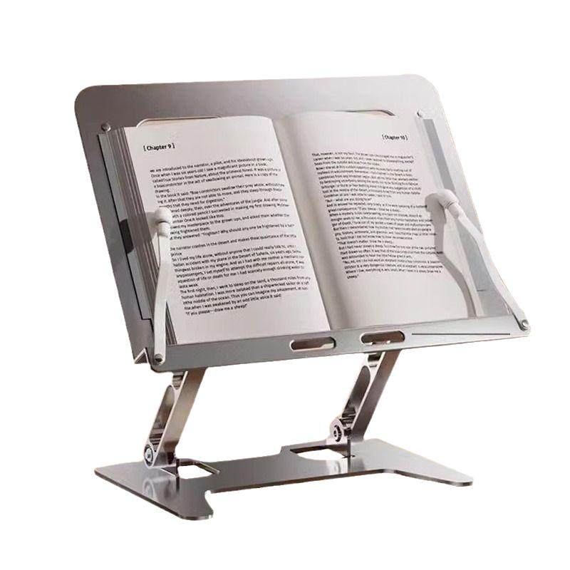 Wenzhi Reading Stand - Adjustable Metal Book Holder for Kids & Students