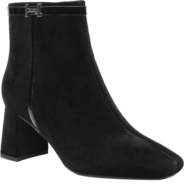 Yue Yaer frosted high-heeled short boots women's winter single boots ...