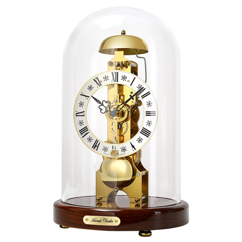 Hense HD205 European Style Glass & Wood Clock - German Hemler Movement