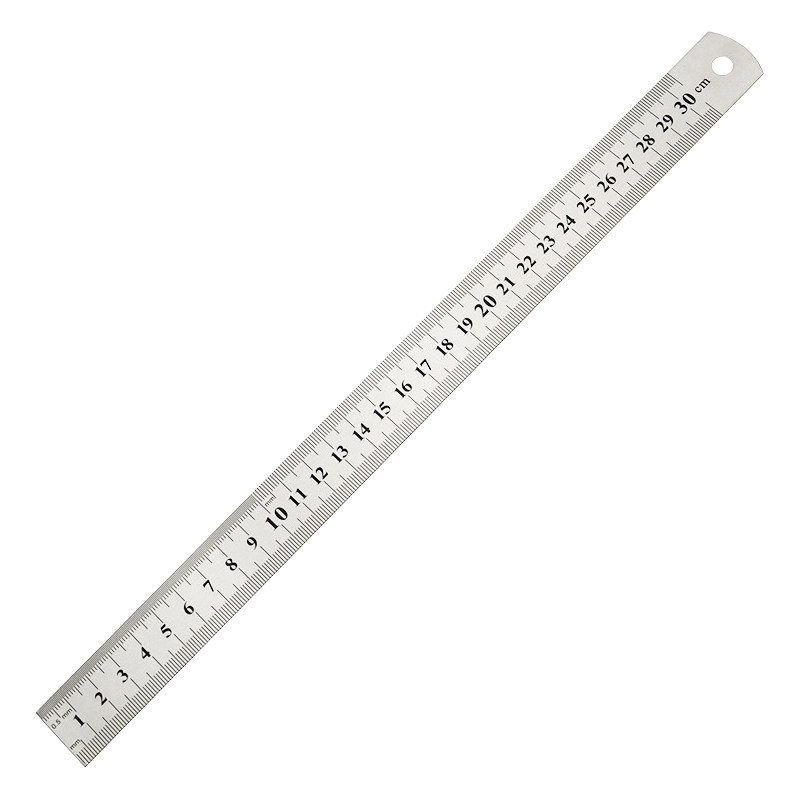 Stainless Steel Thickened Steel Ruler - 15/20/30/50/60cm Clear Scale ...