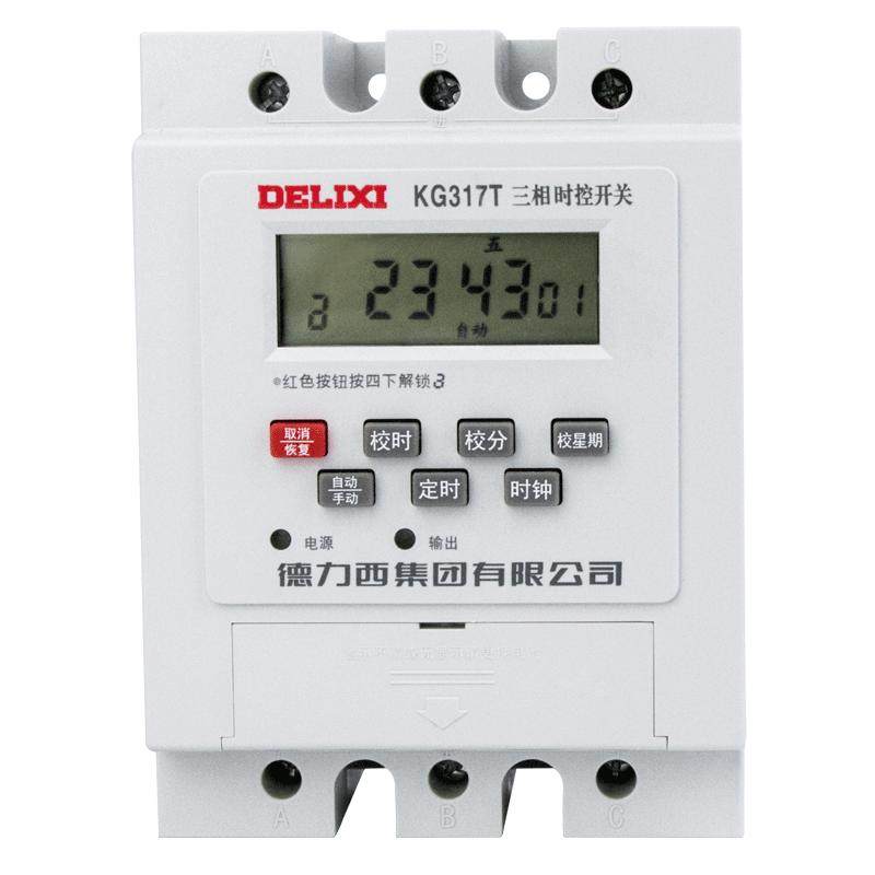 Delixi KG317T Driefasige Timer - 380V Waterpomp & Beluchter