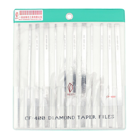 Best Diamond CF-400 Diamond File Flat Steel Metal Gold Alloy Assorted ...