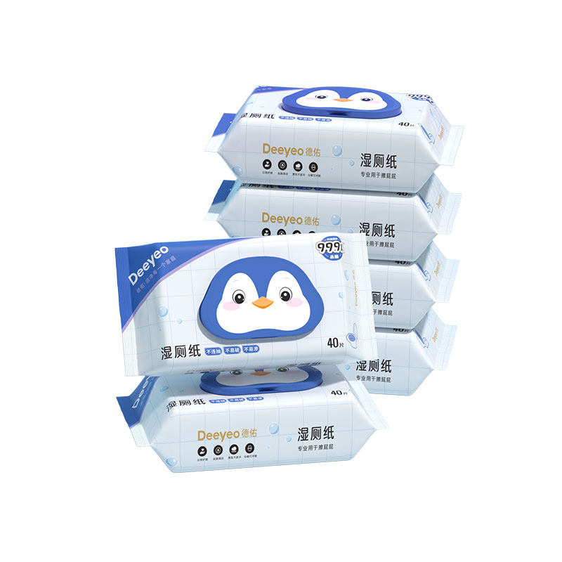 Deyou Wet Toilet Paper - 40 Count Wipes (6 Packs)