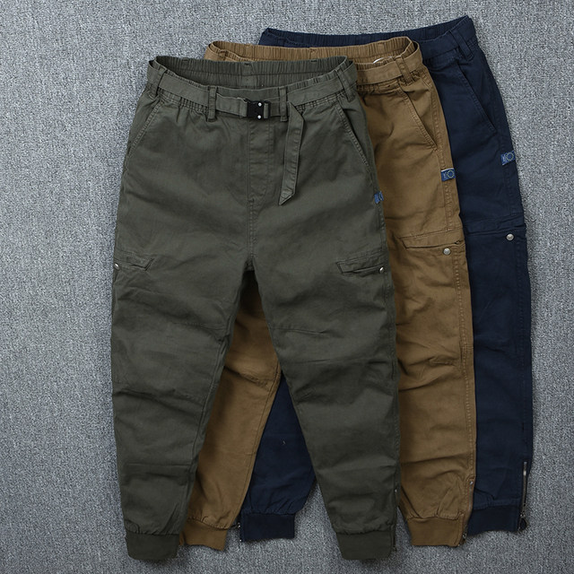 Gongtian foot pants men's 9 -point pants men's autumn and winter tide ...