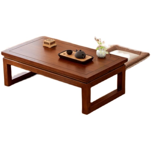 Elm tatami low table home kang table solid wood Japanese tea table ...