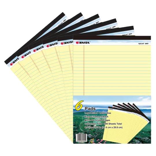 Single Book Paper | Kaisa Flip A4 Legal Pad | Tearable Line Column ...