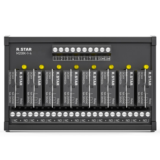 R.star Relay Module 24V Integrated Board 8-Way PLC Intermediate Relay ...