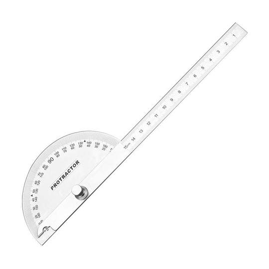 High-Precision Stainless Steel Angle Ruler, 360-Degree Measuring Tool ...