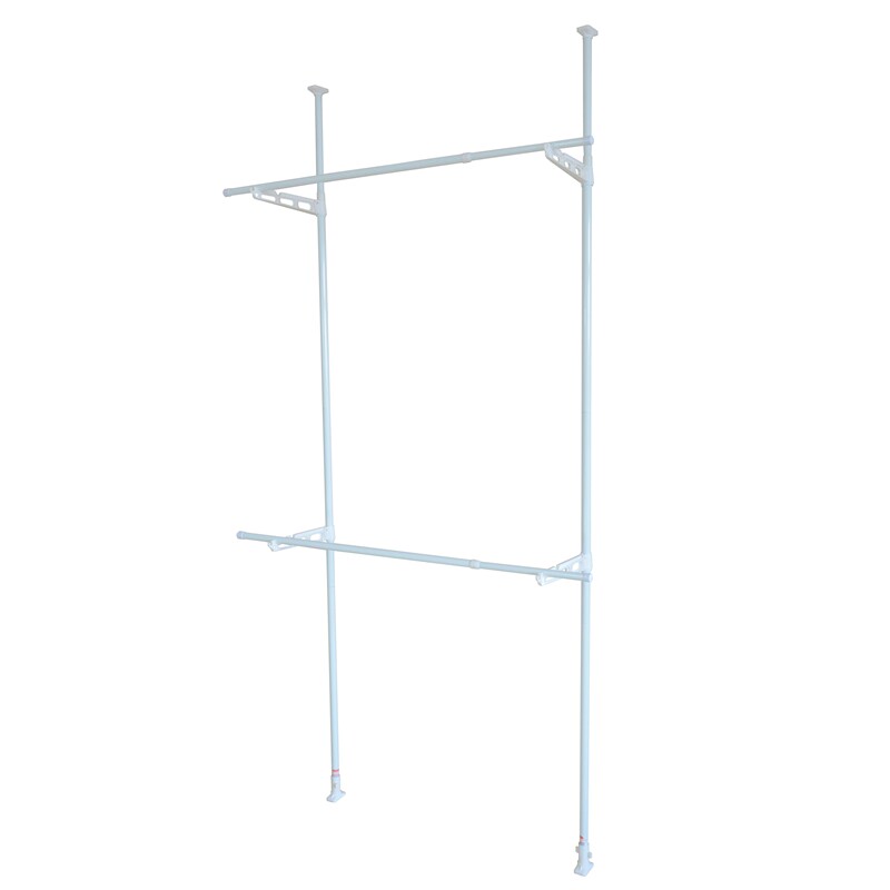 Balcony Floor-to-Ceiling Clothes Hanger - Lifted and Retractable Double ...
