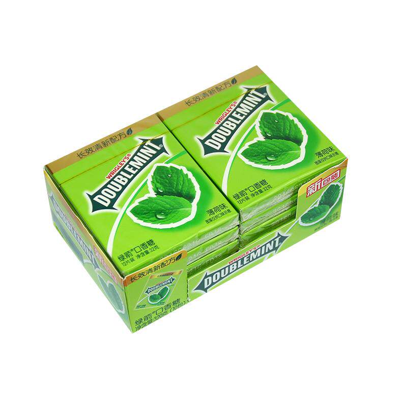 Green arrow gold chewing-gum 12 pièces boîte de 32 g menthe citron vert ...