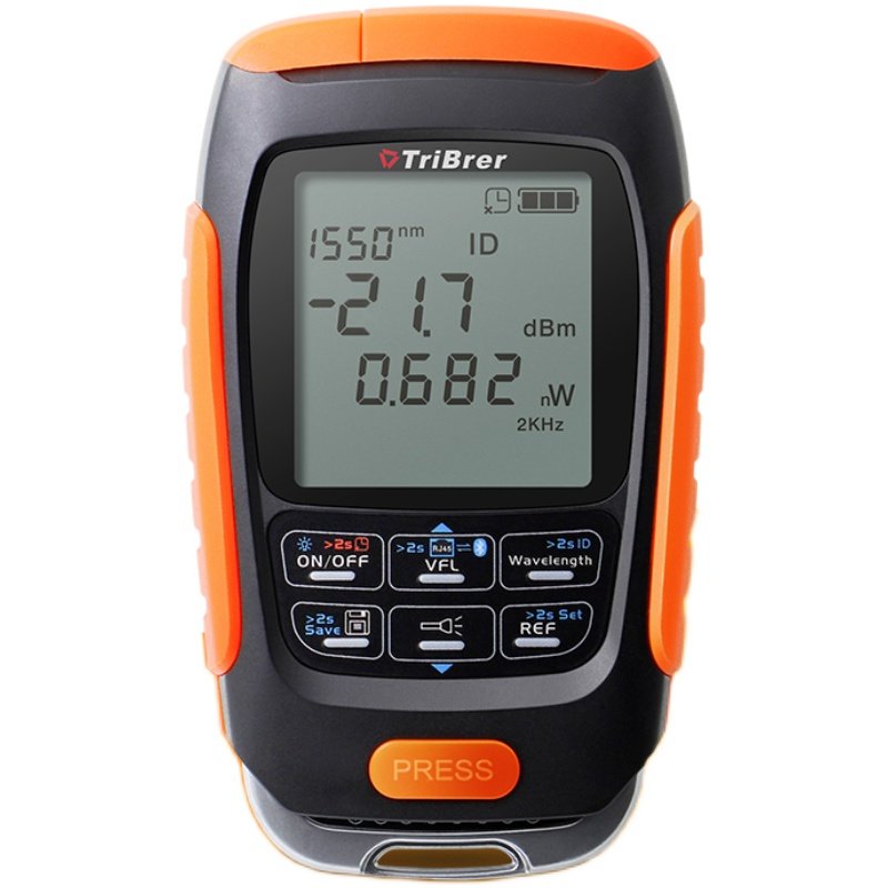 Buchstabentest tribrer optischer leistungsmesser rotlicht ...