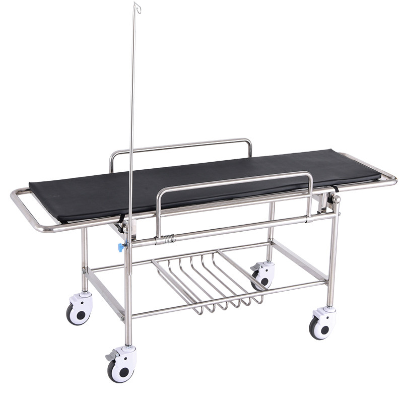 Medical Stainless Steel Stretcher Car - Patient Emergency Rescue Bed ...