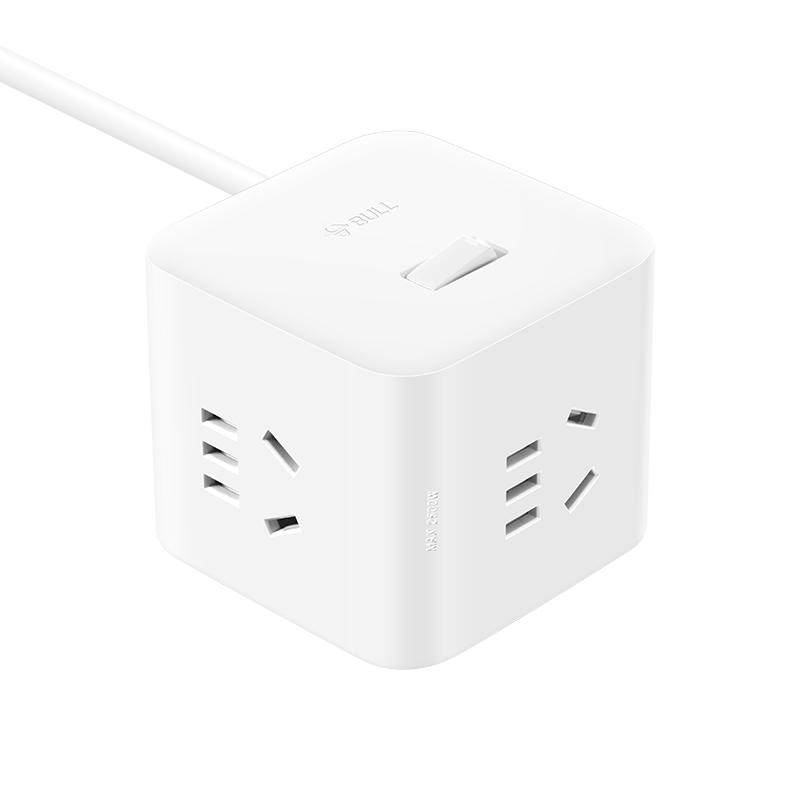 8. Bull Socket Conversion Plug with USB Ports - One Turn Four Red Bull ...