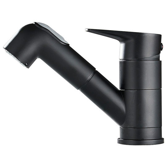 Full Copper Body Short Pull-Out Faucet - Under-Counter Basin, Hot and ...