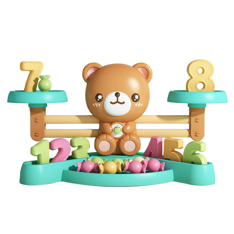 Yimi Bear Balance Scale - Vzdělávací matematická hračka pro batolata