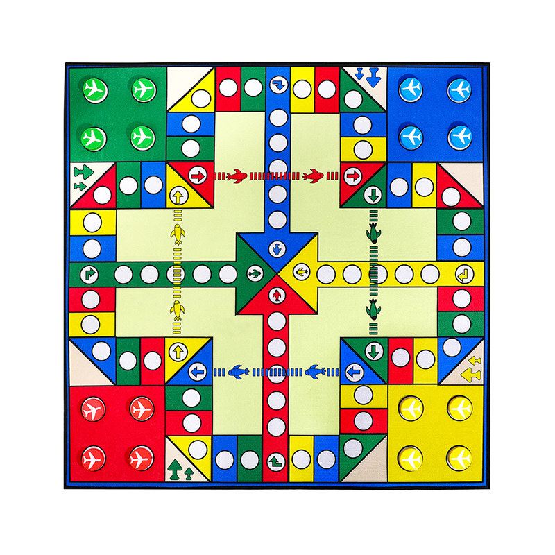 Qileyuan Ludo Rug - ülesuurusega ludo vaip lastele ja täiskasvanutele