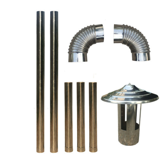 Stainless Steel Smoke Pipe for Rural Firewood Stove - Chimney Exhaust ...