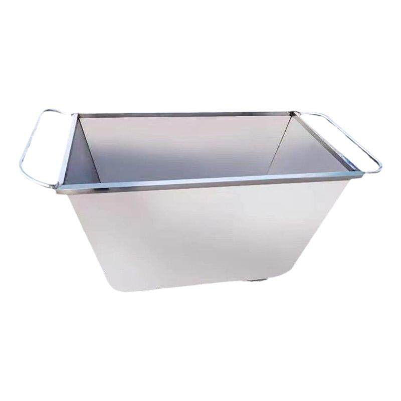 Edelstahl-materialwagen zum schieben und füttern, schweinefarm ...