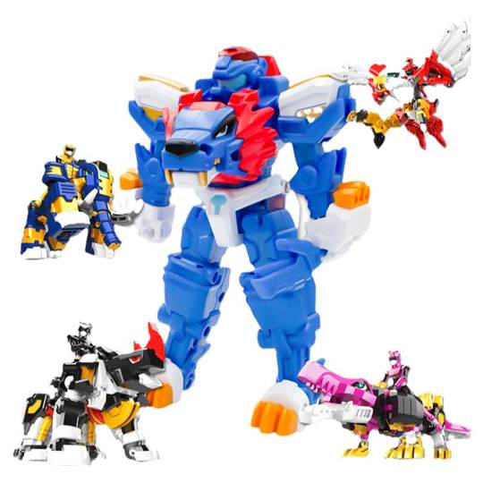 Genuine Mini Secret Service Team Beastmaster Force Fule Lion King Mecha ...