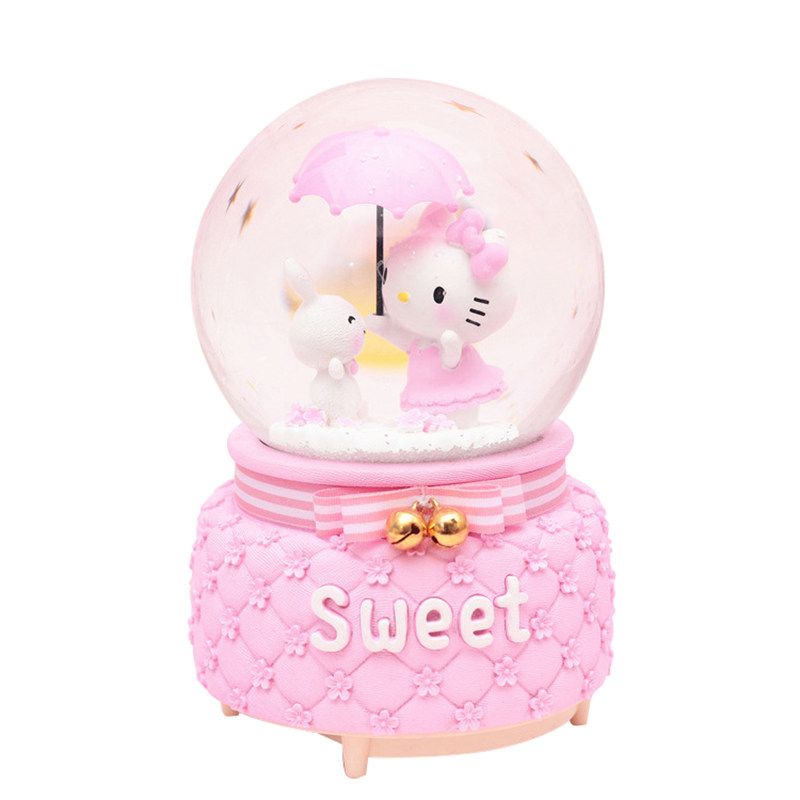 Hello Kitty Music Box - Cat Girl Birthday Gift for Girls